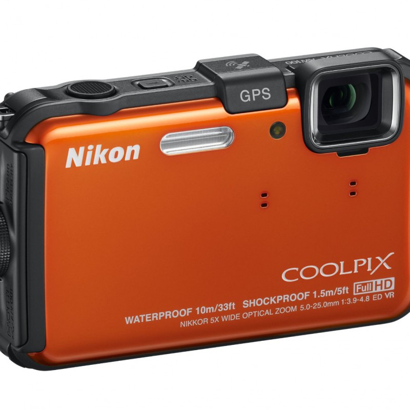 Nikon COOLPIX AW100 16 MP CMOS Waterproof Digital Camera with GPS and ...